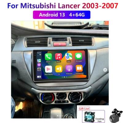 Wireless Carplay 4-64G Android For Mitsubishi Lancer 2000-07 Car Stereo ...