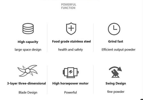 4500G Electric Grain Grinder Milling Coffee Bean Nuts Kitchen Grinding ...