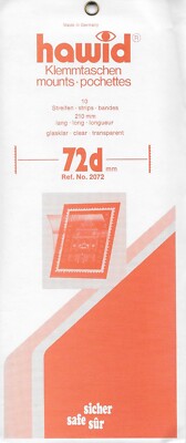 HAWID MOUNTS 210x72 mm strips CLEAR pack of 10 | eBay UK