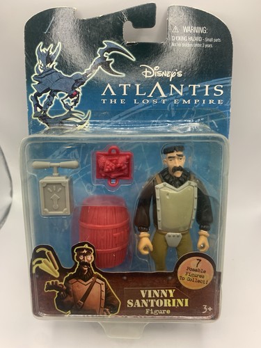 Disney Atlantis Lost Empire Vinny Santorini Action Figure 2001 Mattel ...