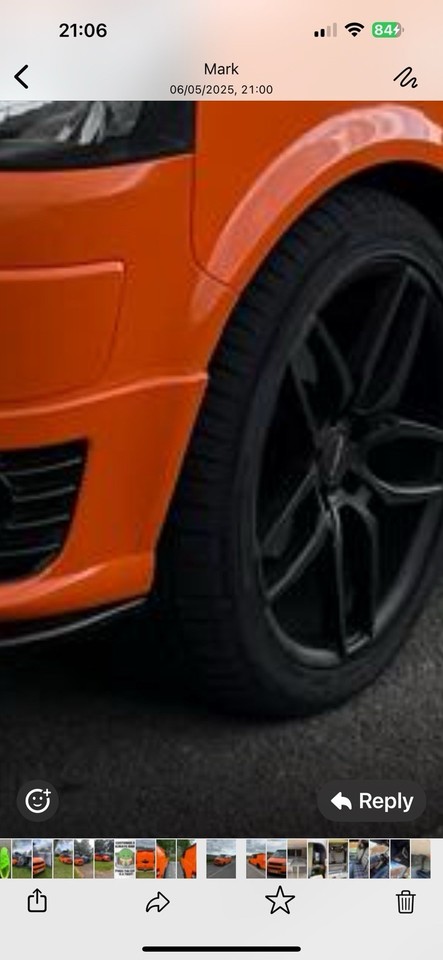 VW T5 Transporter Converted Camper. Ex RAC Van Bright Orange With Pop ...