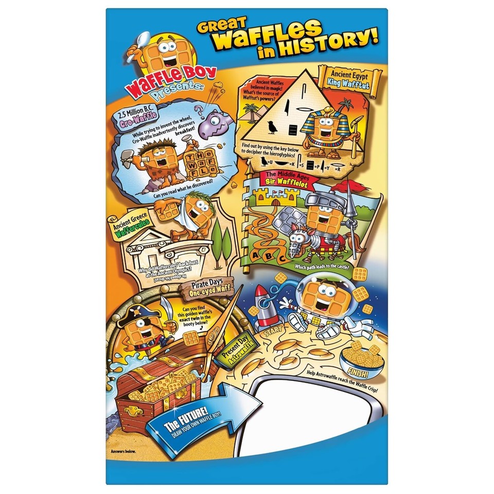 Post Waffle Crisp Breakfast Cereal Sweetened Waffle Shaped Cereal 20 Oz ...