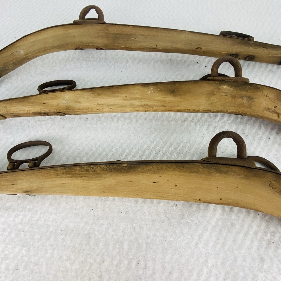 Antique Horse Yoke Hames Wood & Iron Bit Parts Wall Art Primitive Home ...