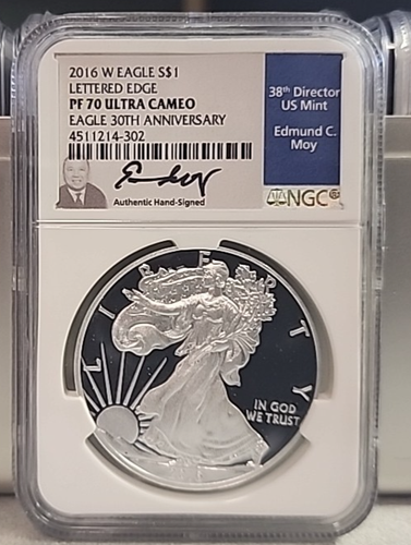 2016 W PROOF SILVER EAGLE NGC PF70 ULTRA CAMEO MOY 30TH ANNIVERSARY | eBay