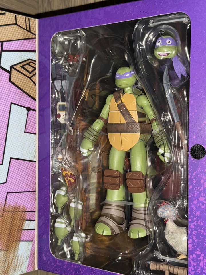 NECA TMNT 2012 Ninja Turtles Cartoon 5 Figure Set Lot Leo Raphael ...