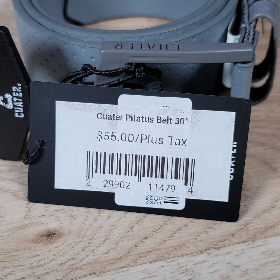 Cuater By Travis Mathew Pilatus Belt Gray Leather 30 Inch Adjustable | eBay