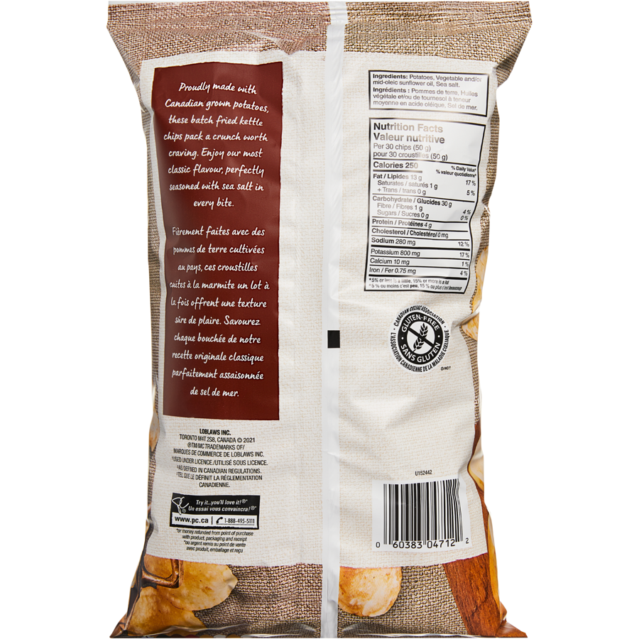 2-Pack President's Choice Original Kettle Cooked Chips | eBay
