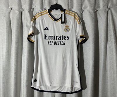 Real Madrid 23/24 Home Adidas Heat.Rdy Authentic Soccer Jersey Size L ...