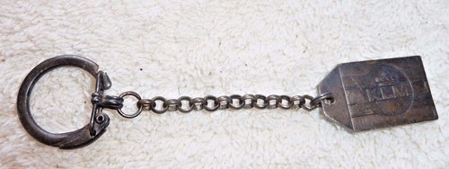 VINTAGE METAL KEY CHAIN HOLDER AIRLINE KLM AIRPLANE DUTCH AIRLINES | eBay