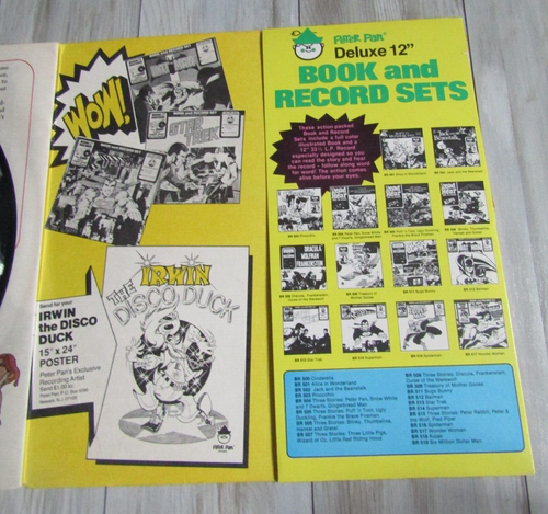 Peter Pan, Snow White, Gingerbread Man Vinyl LP Book & Record Peter Pan ...