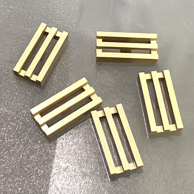 5 Pcs ~ LEGO Parts Tile 1 x 2 Grille Bottom Groove Lip Vent Castle Hay ...