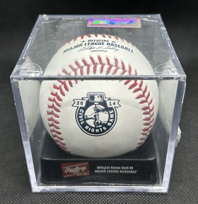 2014 Civil Rights Game Rawlings Official Logo Baseball Commemorative ...