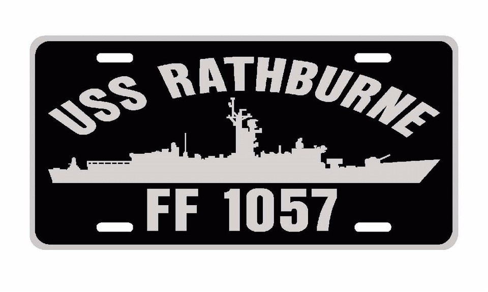 USS RATHBURNE FF 1057 DE 1057 License Plate U S Navy USN P01 | eBay