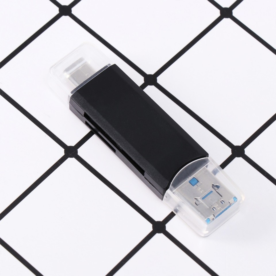 3 In Computer Memory Card Adapters Usb Adaptor Type-C Micro Reader ...
