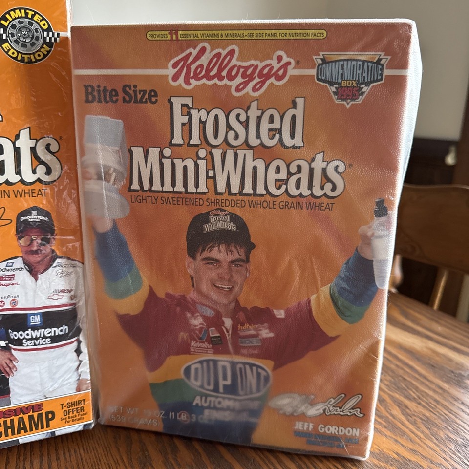 Dale Earnhardt and Jeff Gordon Kellogg’s Frosted Mini/Wheats Cereal ...