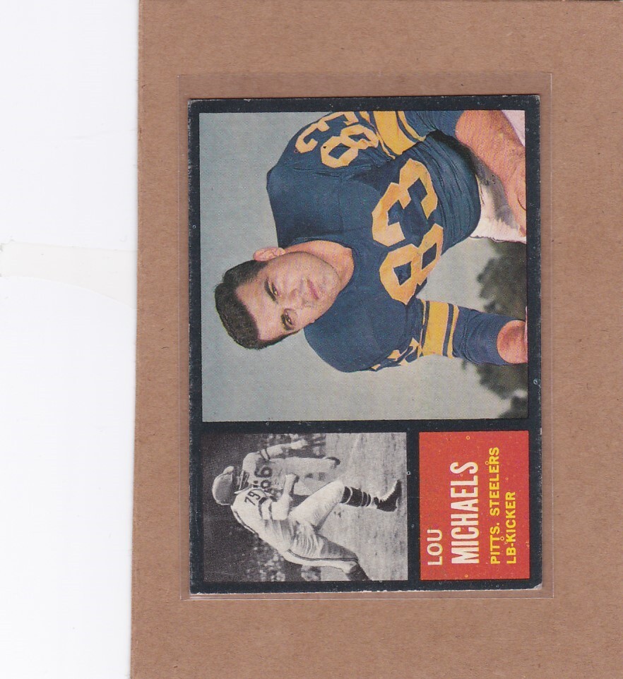 1962 TOPPS FOOTBALL LOU MICHAELS #132 STEELERS VGEX *A17663 | eBay