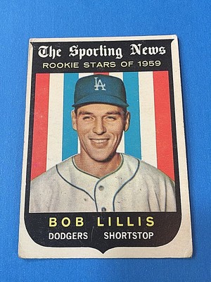 Topps #133 Bob Lillis Shortstop Rookie Stars Dodgers Baseball Card (G ...