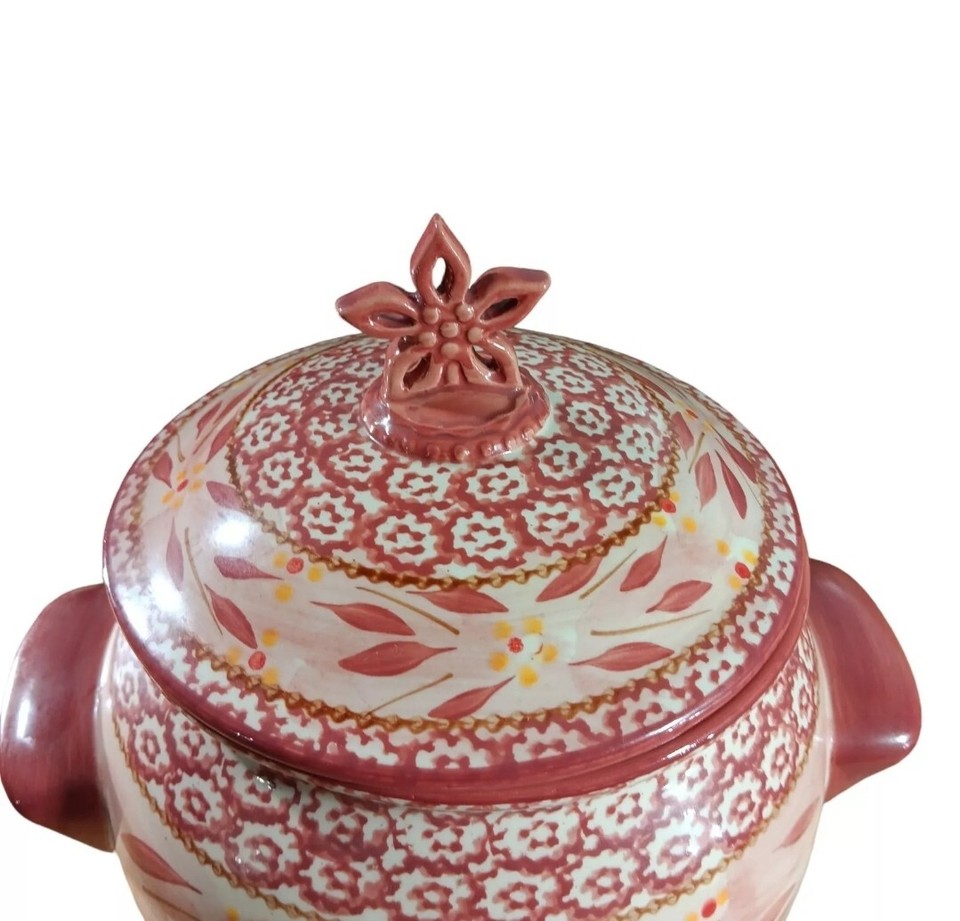 Temptations Tara Old World Red 1.5 Gallon Beverage Drink Dispenser ...