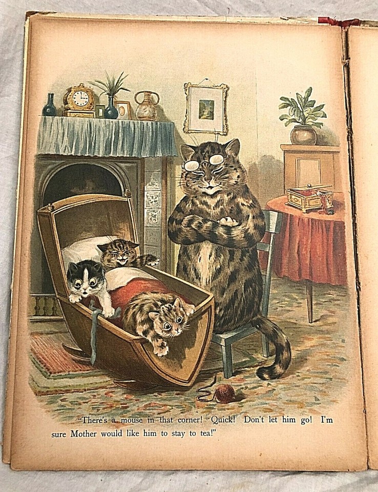 Louis Wain, Big Dogs, Little Dogs, Cats and Kittens, 1st 1903 Raphael ...