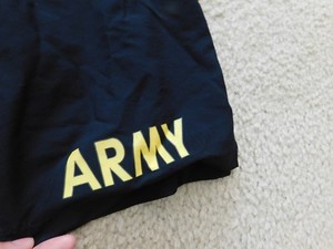 US ARMY APFU BLACK SHORTS PT TRUNKS SIZE LARGE | eBay