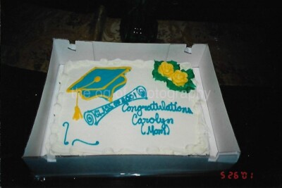 FOUND CAKE PHOTOGRAPH Color ORIGINAL Snapshot VINTAGE 53 54 V | eBay