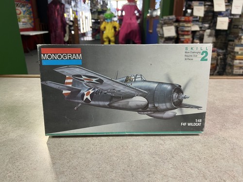 Model Kit UNUSED - Monogram 1/48 F4F Wildcat Skill Level 2 #5220 | eBay