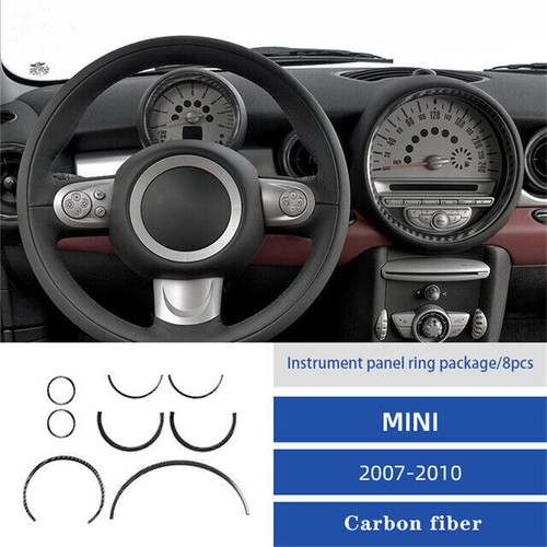 42Pcs For Mini Cooper R55 R56 R57 07-10 Carbon Fiber Full Interior Set ...