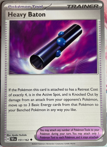 Heavy Baton - 151/162 - Temporal Forces Pokemon 2024 | eBay