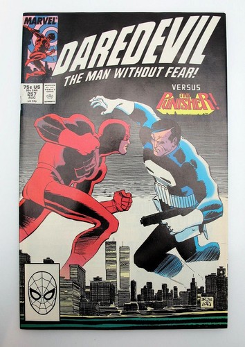 Daredevil #257 Marvel Comics, vs The Punisher, Key Issue, John Romita ...