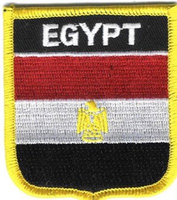 EGYPT SHIELD FLAG EMBROIDERED PATCH -- IRON-ON -- NEW 2.5" x 2.75" | eBay