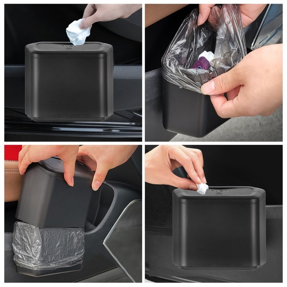 Vehicle Trash Dustbin Trashcan for Cars Vehicle-mounted Foldable | eBay ...