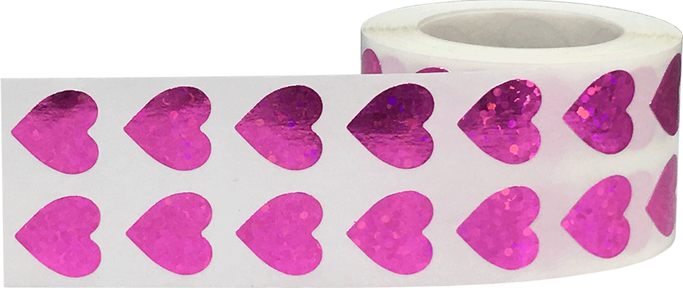 Heart Stickers | 0.5" Inch Wide Labels | 1,000 Pack | Pick One Color | eBay