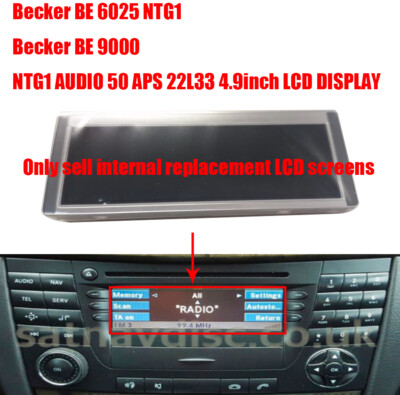 MERCEDES BENZ Becker TFT-LCD Display 4,9 Zoll NTG1 AUDIO 50 APS 22L33 ...
