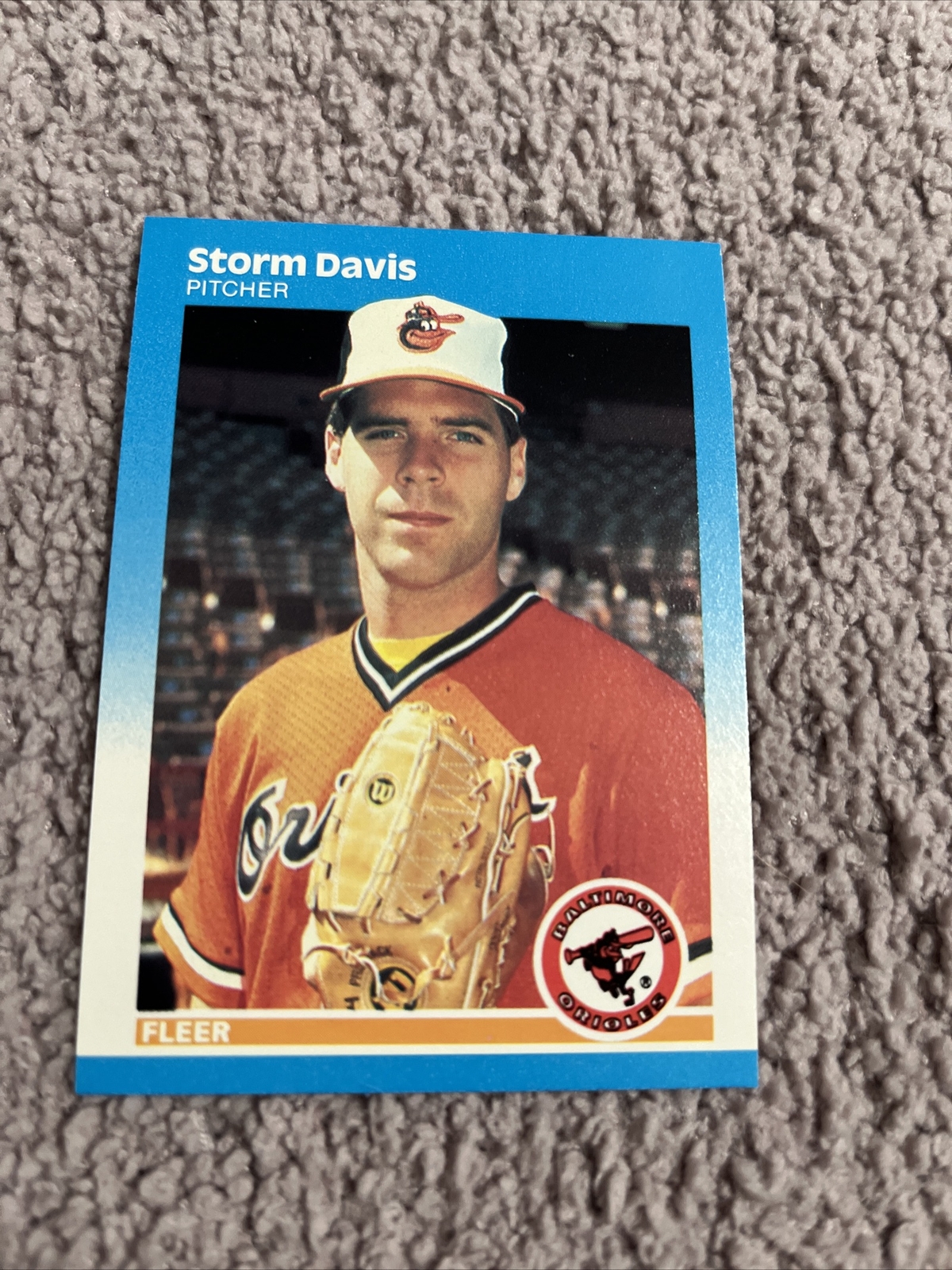 1987 Fleer #466 Storm Davis Baltimore Orioles Baseball Card | eBay