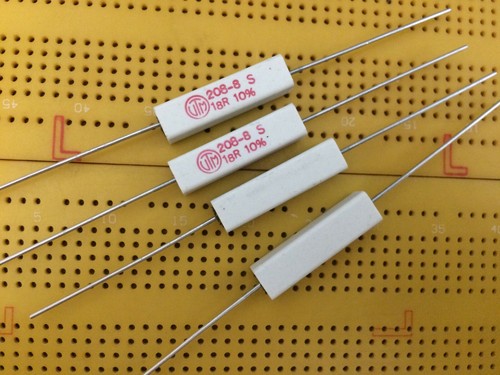 18 Ohm 5W 10% Wirewound Resistor Axial Square Ceramic 208-8 VTM Multi ...