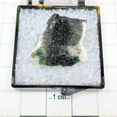 05048 TN Libethenite (?)Connellite Ingadanais Mines Castelo Branco ...