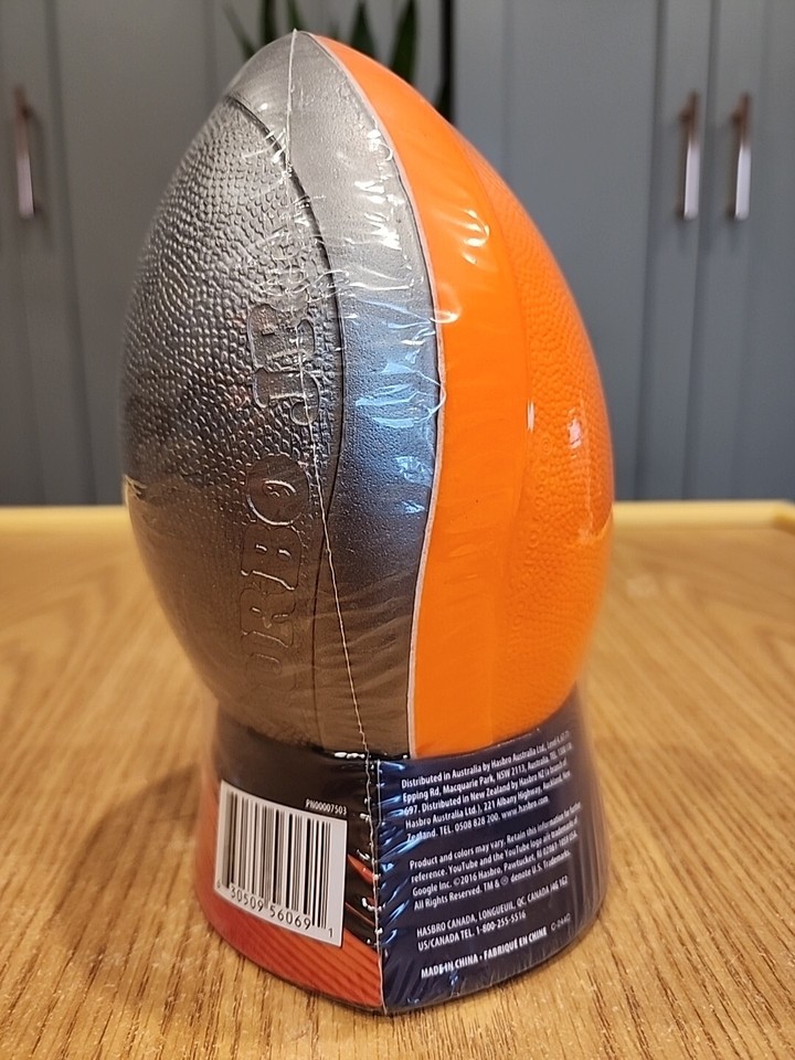 NERF Sports Turbo Jr. Football Bright Orange and Titanium Hasbro | eBay