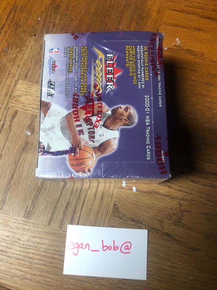 2000-01 Fleer Focus Basketball Box Vince Carter ROOKIE Remnants, autos ...