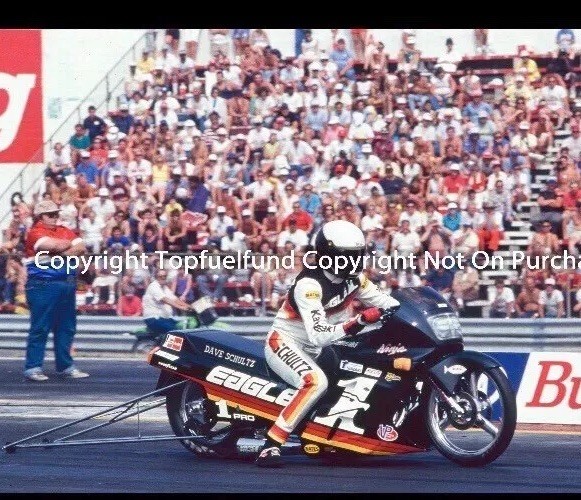 Dave Schultz Eagle 1 NHRA Drag Bike 8x10 Ninja Circa 1991 | eBay