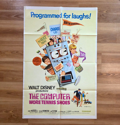 The Computer Wore Tennis Shoes (R 1970) Re-release Original 1sh Movie ...