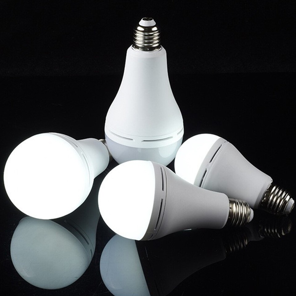 4Pcs LED Rechargeable Emergency Light Bulb 60W Equivalent 1200mAh ...