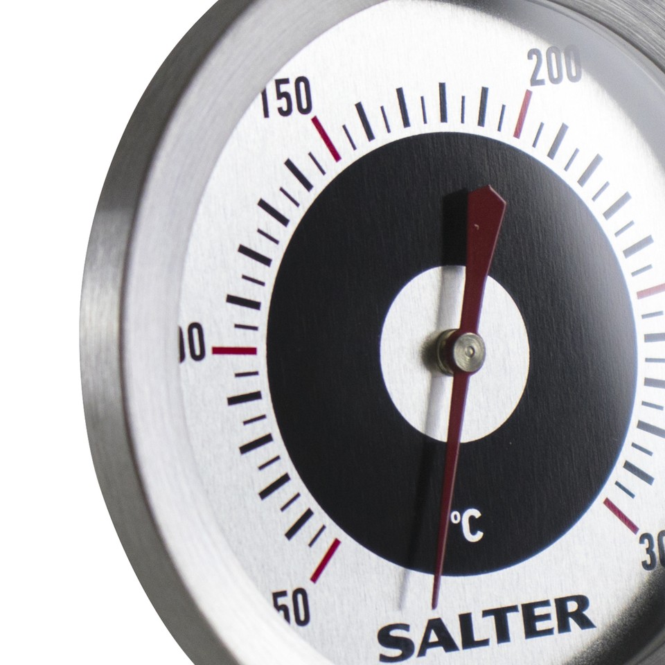 Salter Oven Thermometer Analogue Kitchen Temperature Gauge Stainless ...