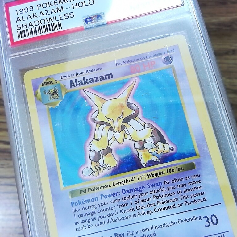 BASE Alakazam 1/102 Shadowless Graded Pokemon Card - PSA 5 | eBay