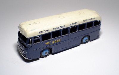 Vintage Dinky Toys Meccano Blue BOAC 283 Bus British Overseas Airway ...