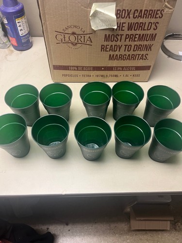10 NEW Jagermeister Plastic Drinking Cups Green Deer Head Logo ...