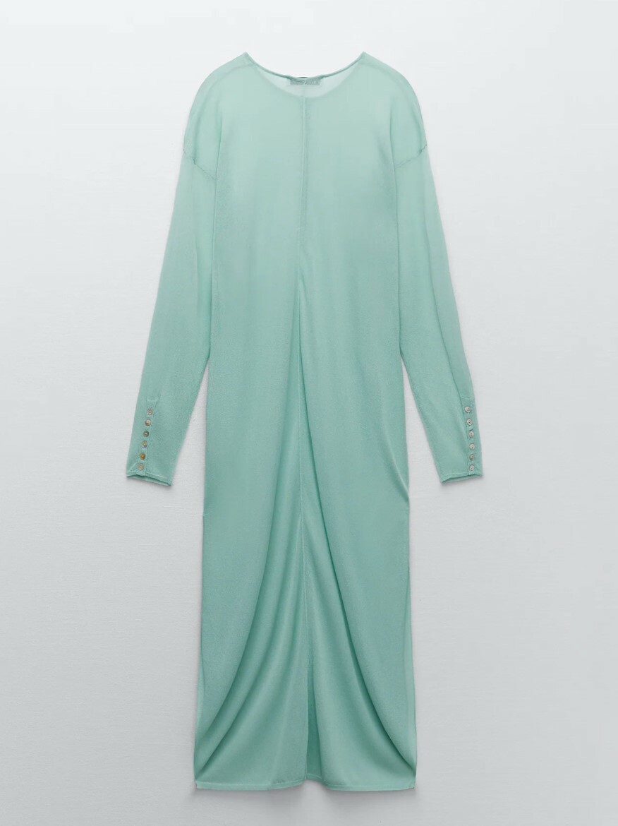 Zara Limited Edition Semi Sheer Knit Tunic | eBay