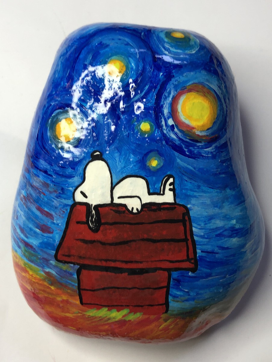 Beautiful Acrylic Painting On Rocks Painted Rock With Acrylic