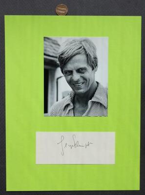 Author Movie / TV Star George Plimpton signed autograph & photo set ...