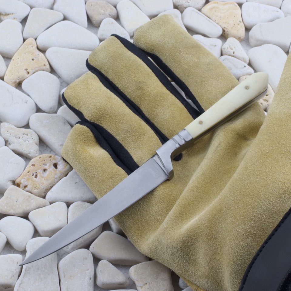 Medieval Toothpick Fixed Blade Knife Bone Handle Leather Sheath | eBay