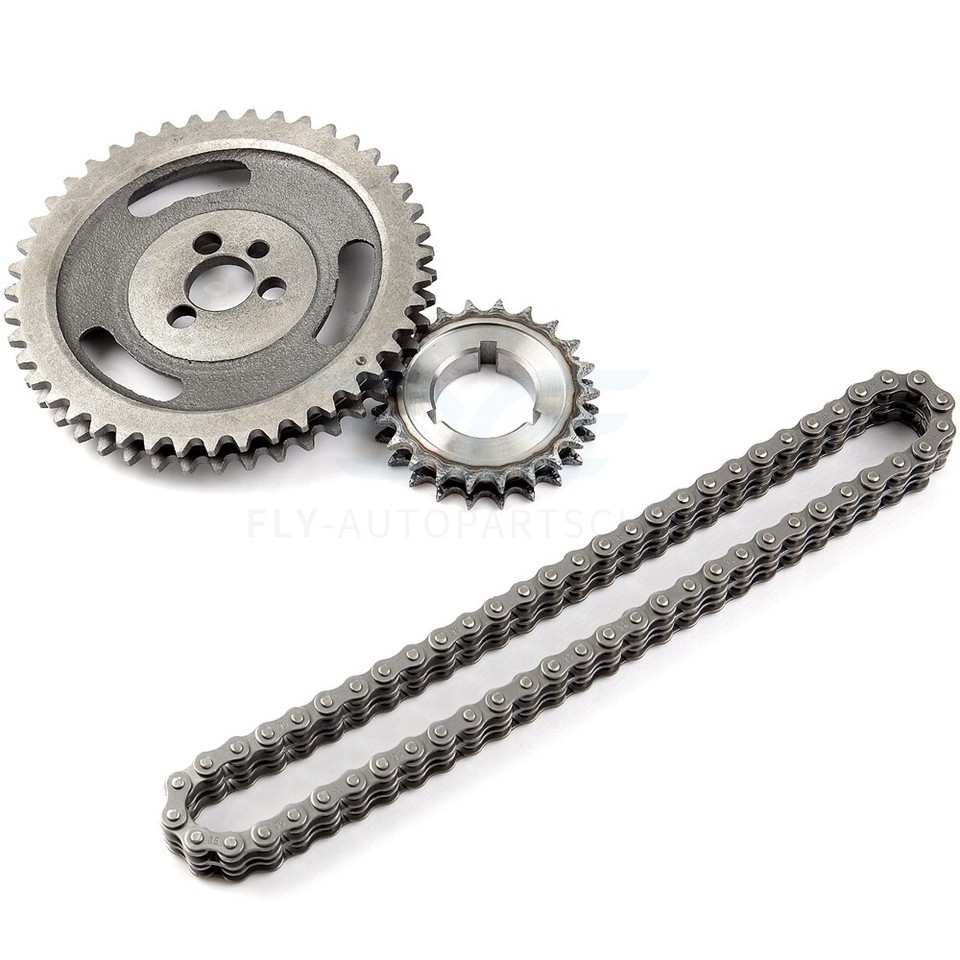 HD Double Roller Timing Chain Kit For Chevy SBC 283 305 327 350 400 V8 ...